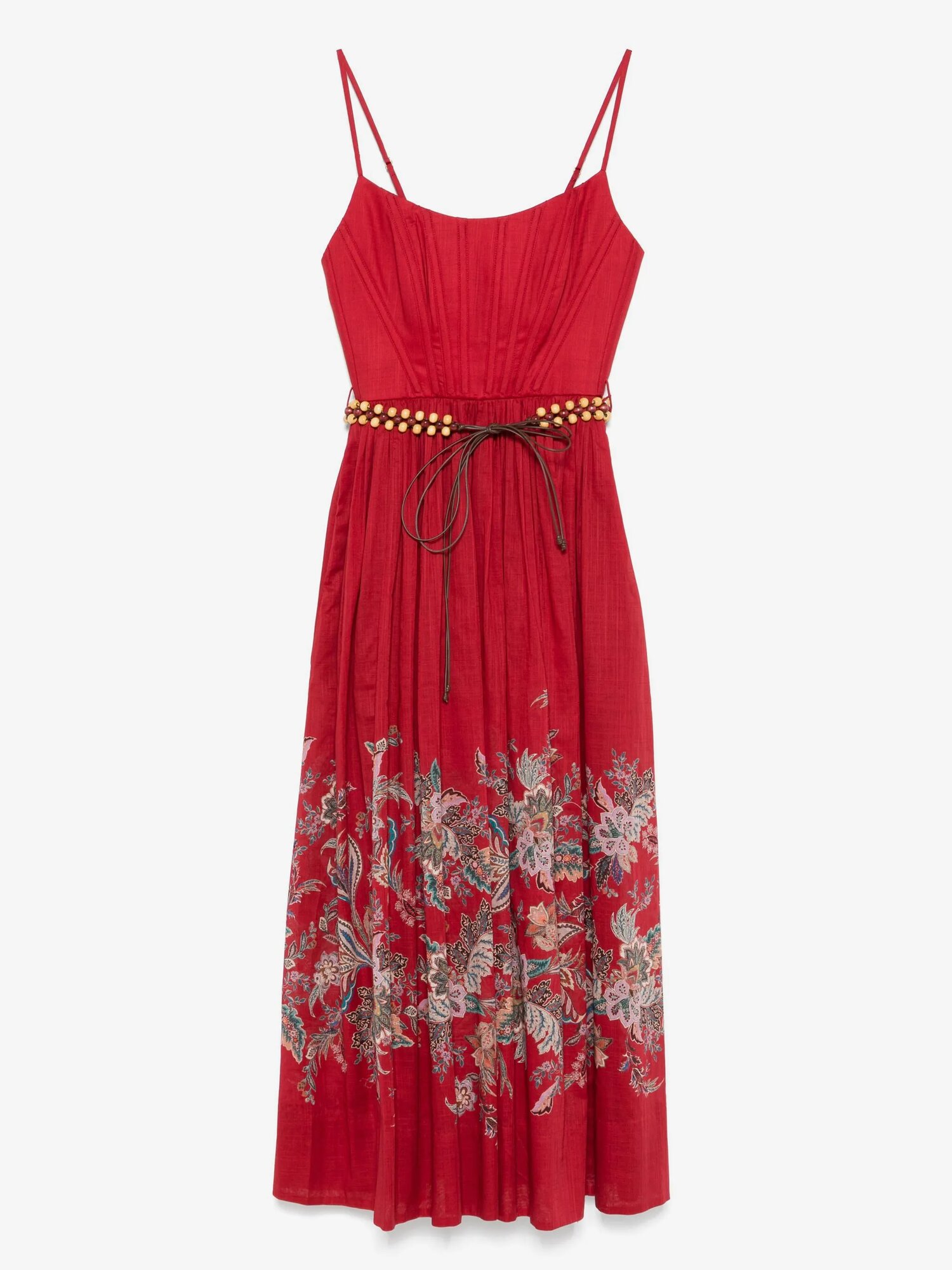 Платье Floral-print midi dress