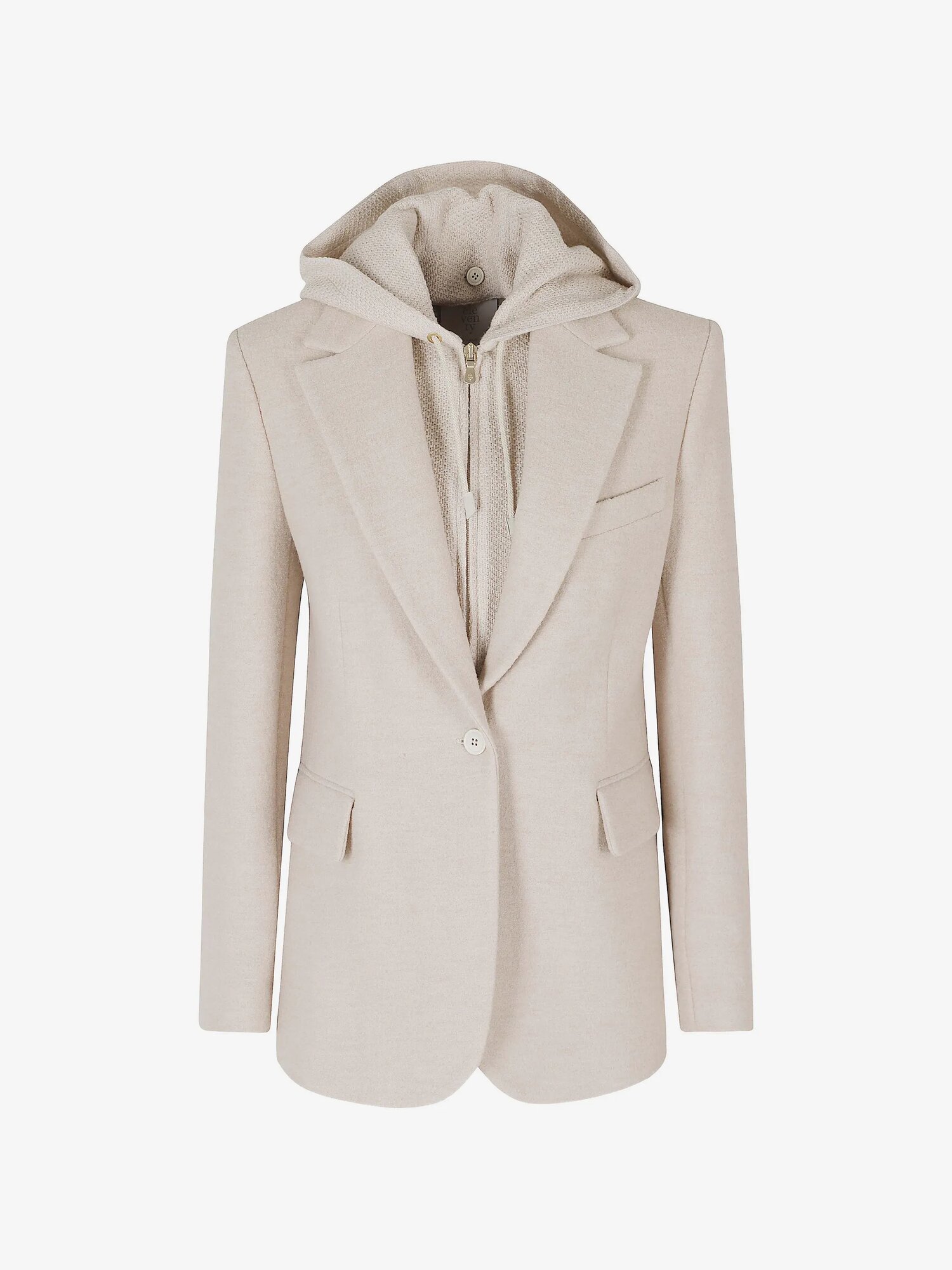 Пиджак Hooded single-breasted blazer