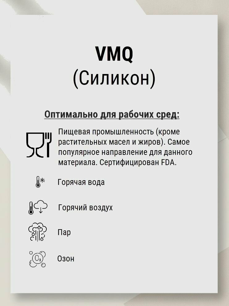 Кольцо уплотнительное 18х4 VMQ70 (Силикон), 4 шт. — фото 1