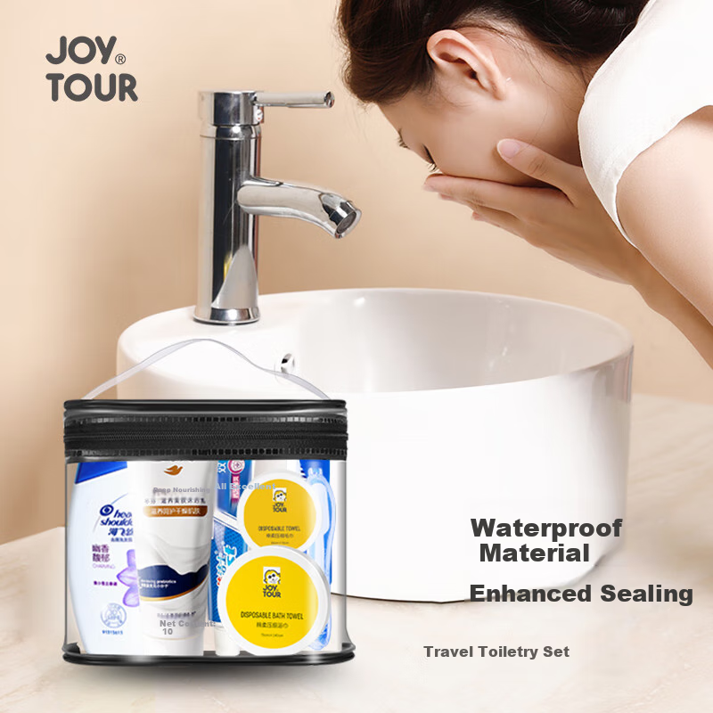 JOYTOUR Toiletry Set Travel Kit Business Trip Toiletries Hotel Care Storage Bag 13 Pieces Pack-J1