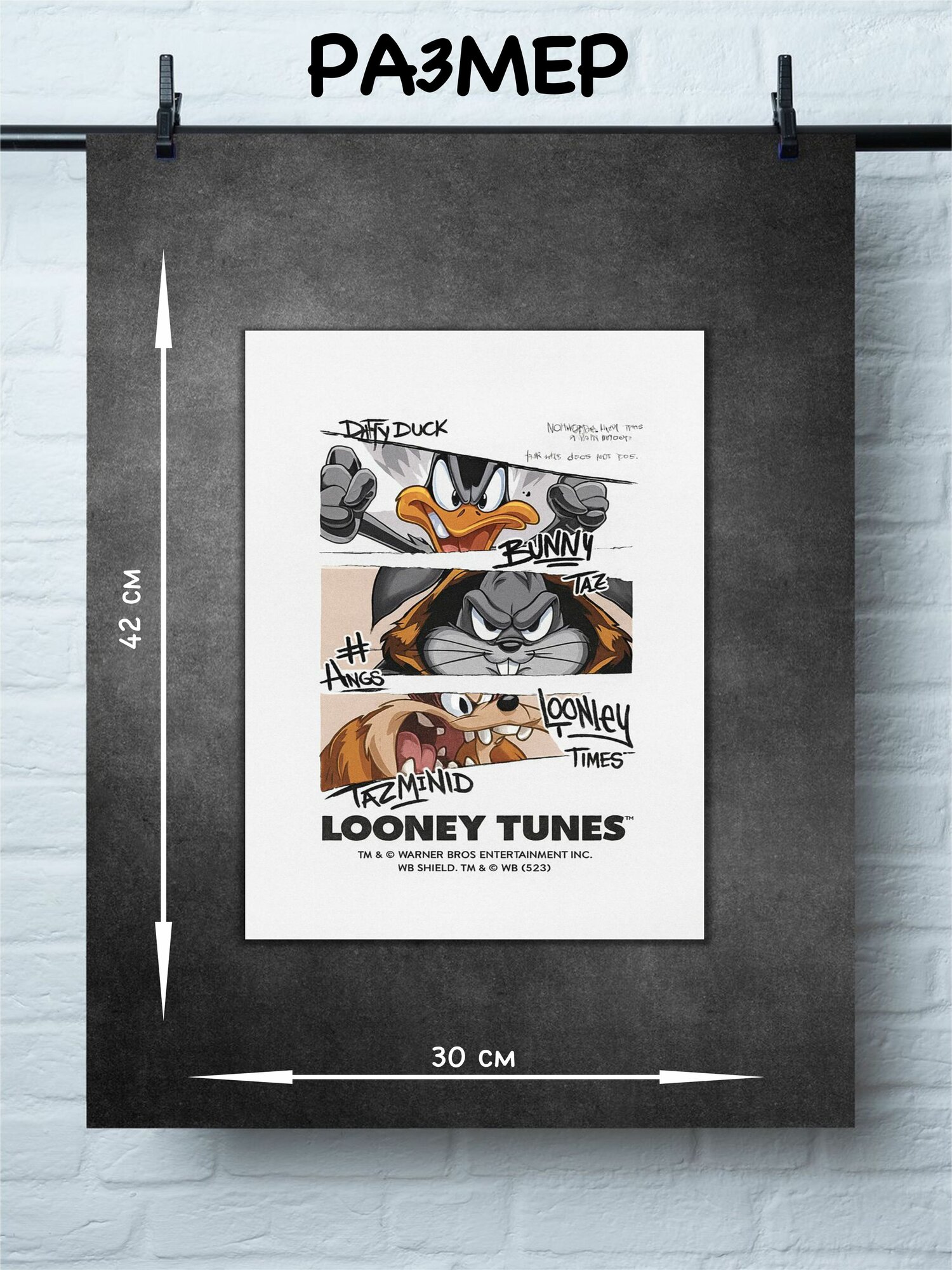Постер А3- "LOONEY TUNES" — фото 1