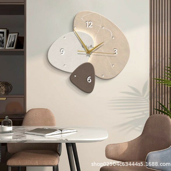 Настенные часы "Warm Time" для гостиной, в стиле легкой роскоши, модные, простые, современные декоративные кварцевые часы, популярные в ресторанах.