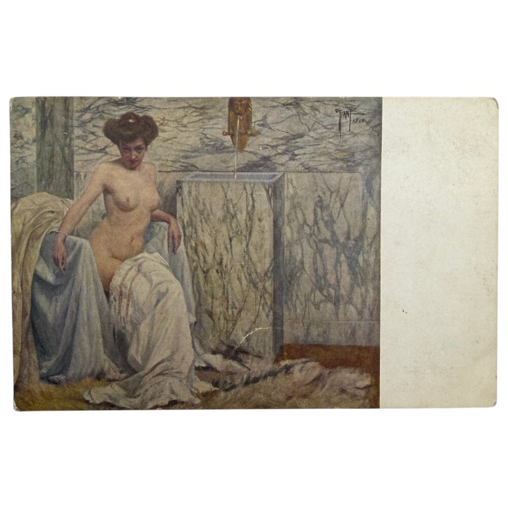 Почтовая открытка "Джани - Модель" 1900-1915 гг. Италия