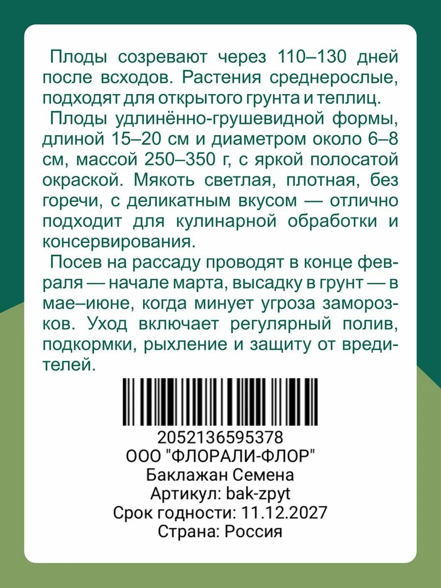 Баклажан Семена — фото 1