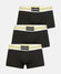 Трусы BIKKEMBERGS, комплект из 3 шт., размер L, black