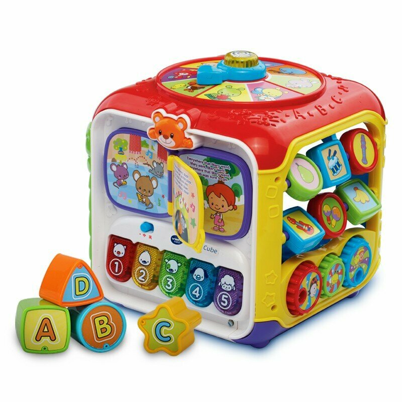 VTech Smart Cube веселая обучающая музыкальная игрушка для малышей с шестью сторонами для развития