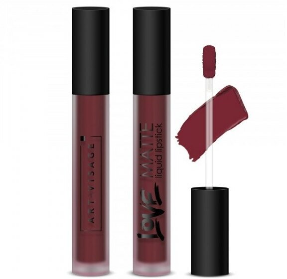 Жидкая помада для губ Art Visage Love Matte оттенок 60 Сангрия 4 мл