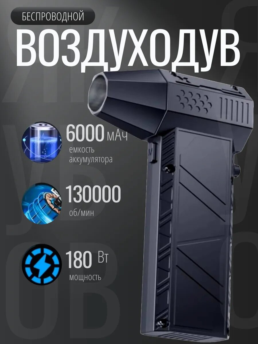 Воздуходувка аккумуляторная ручная щетка для чистки снега