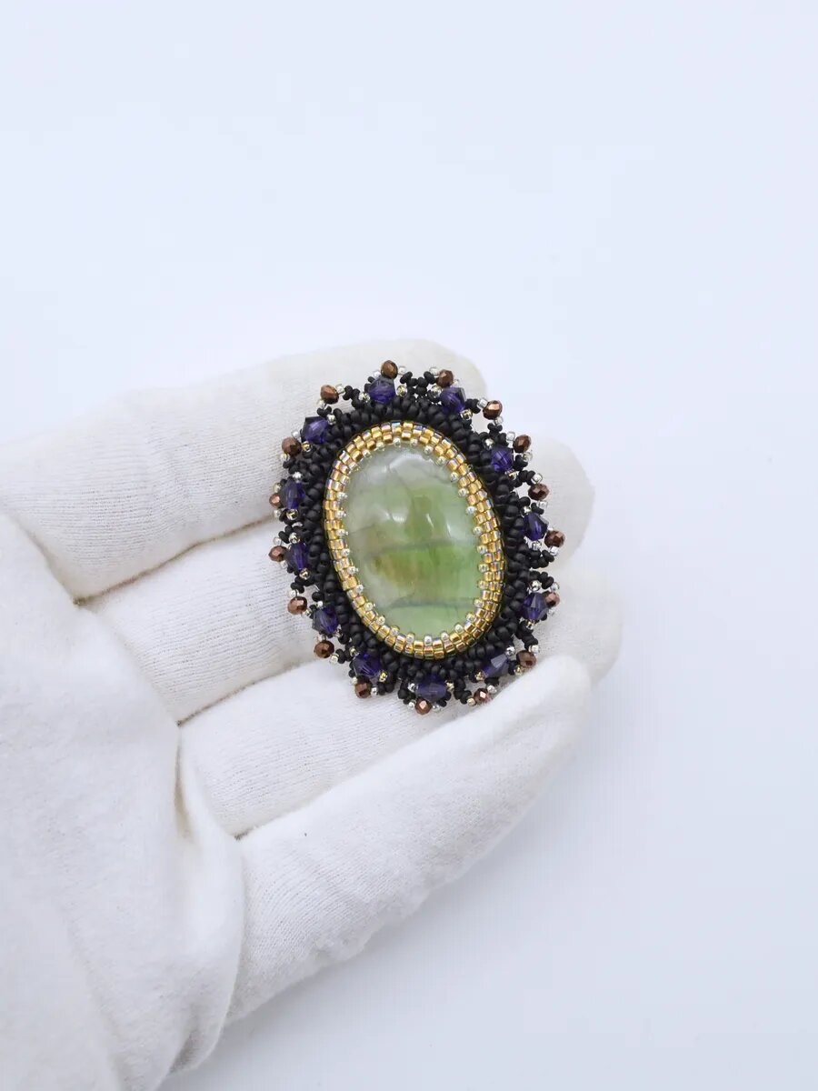 Брошь, кристалл, кристаллы Swarovski