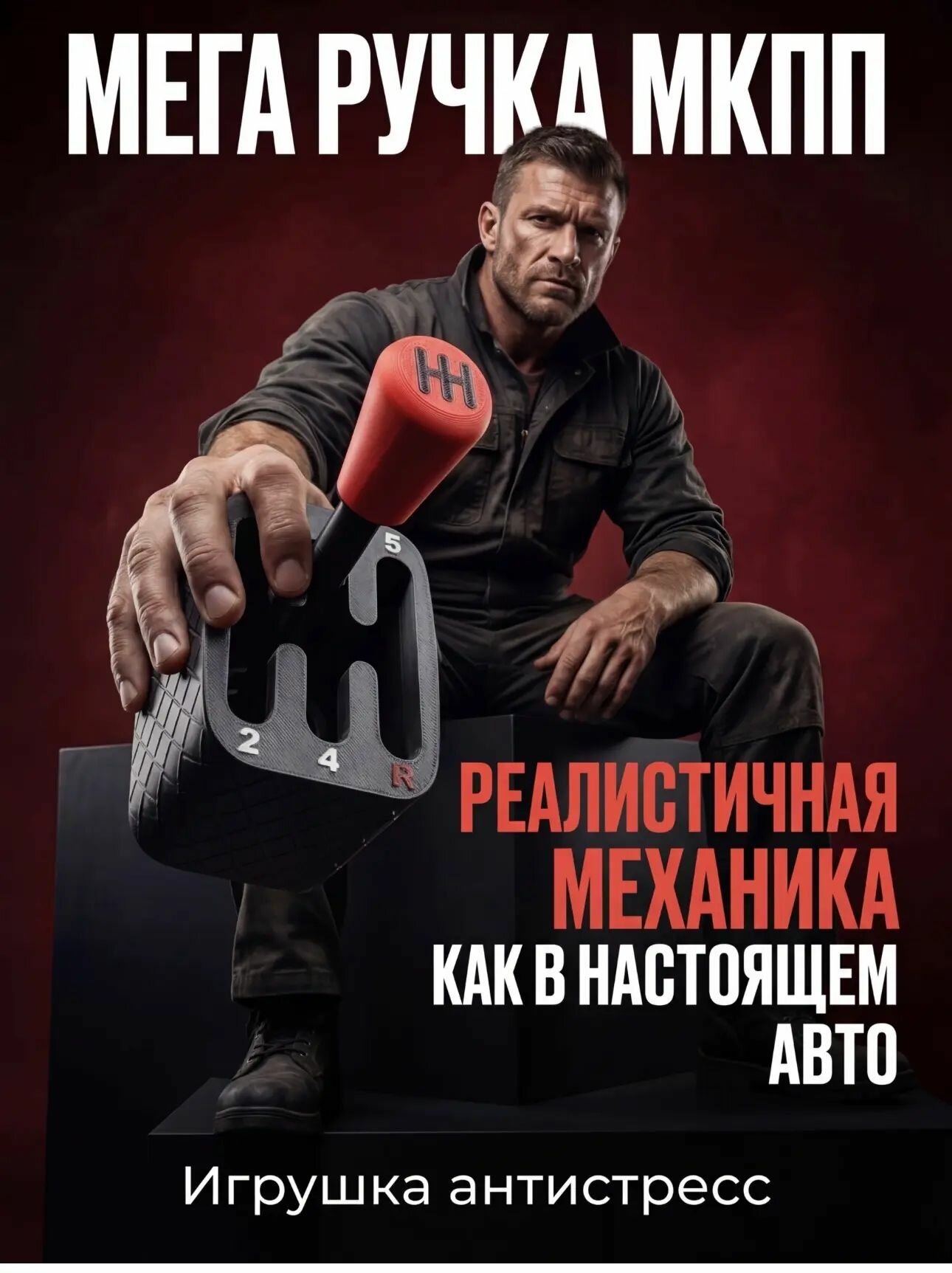 Игрушка антистресс "Ручка МКПП" (механика) Автомобильный аксессуар Подарок мужчине автолюбителю КликИгрушка-антистресс "Ручка МКПП" Механика ручка КПП механическая коробка передач игрушка в машину