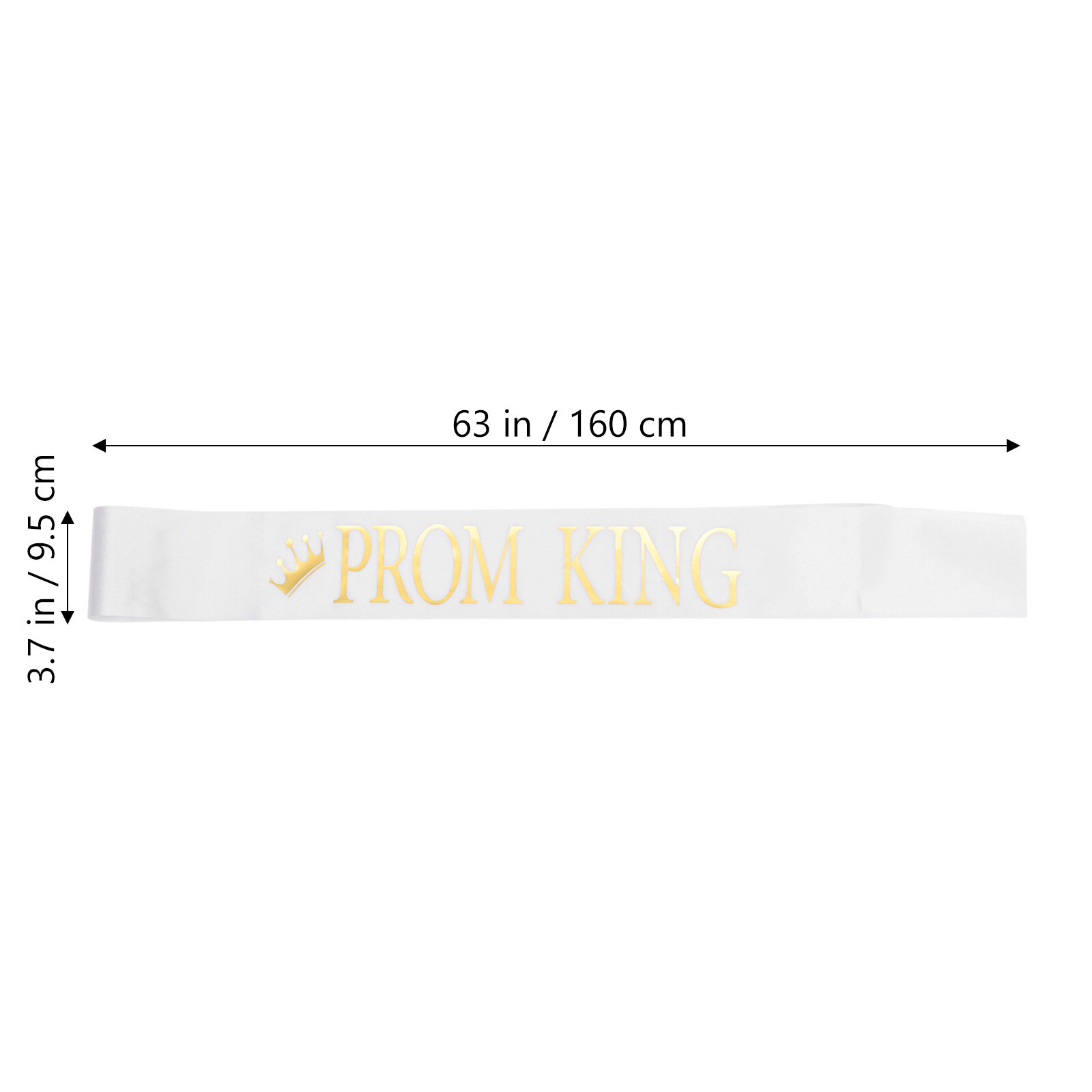 2 Шт Сashes Для Выпускников Из Дurable Satin Размер 160.00X9.50X0.10Cm Цвет White