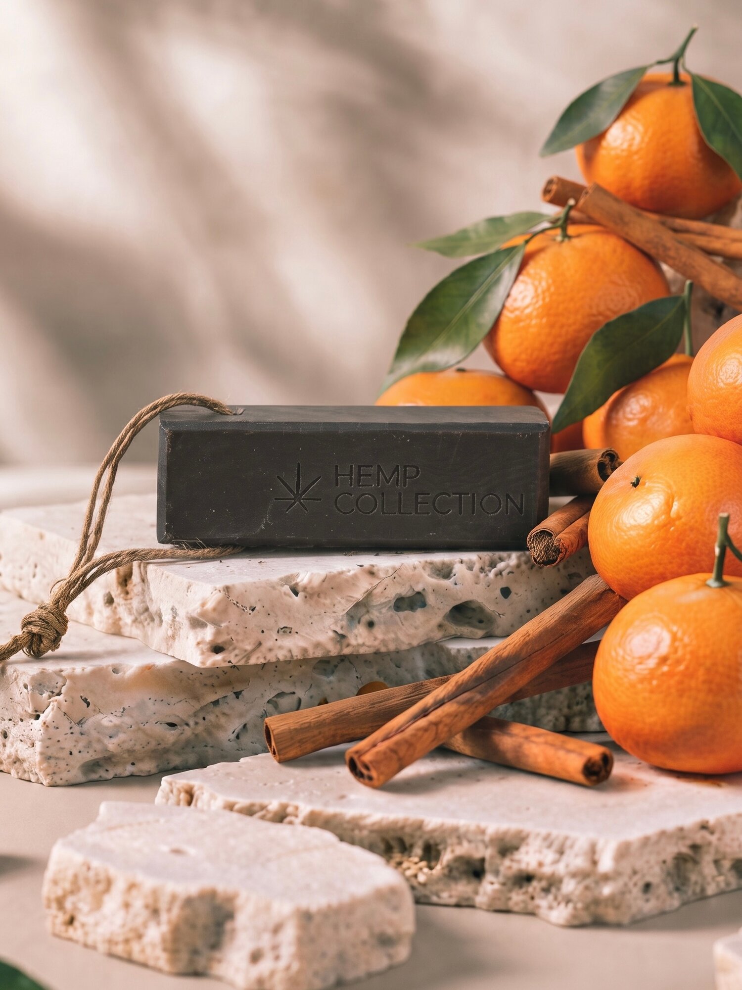 Мыло твердое натуральное с черной глиной и маслом конопли Grower cosmetics BLACK CLAY 150гр