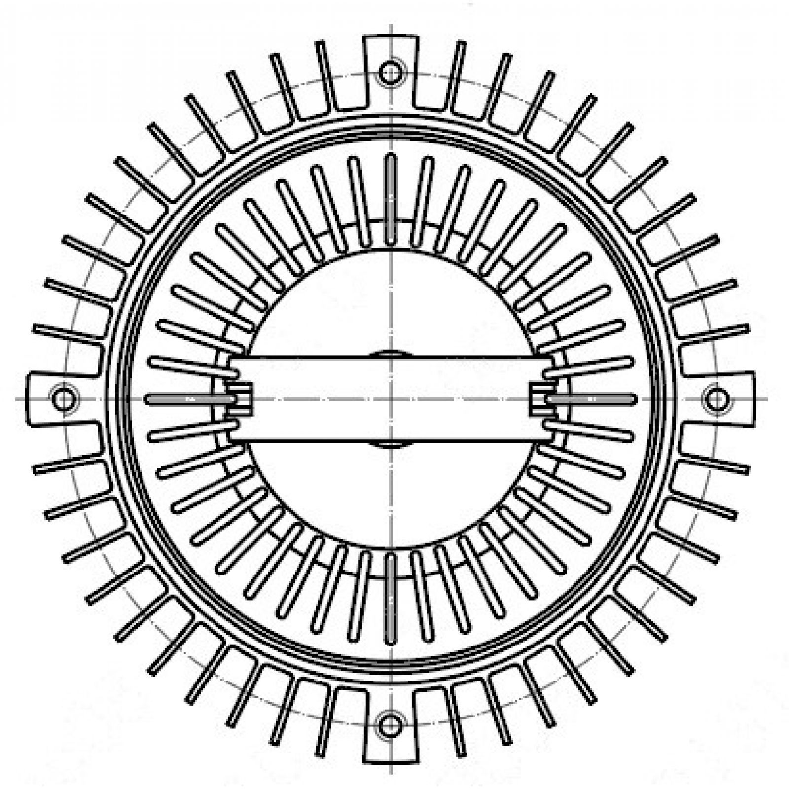 Вискомуфта, для Ауди 100 C4, A6 C4 oem 4A0121350, 4A0121350B арт LMC1803