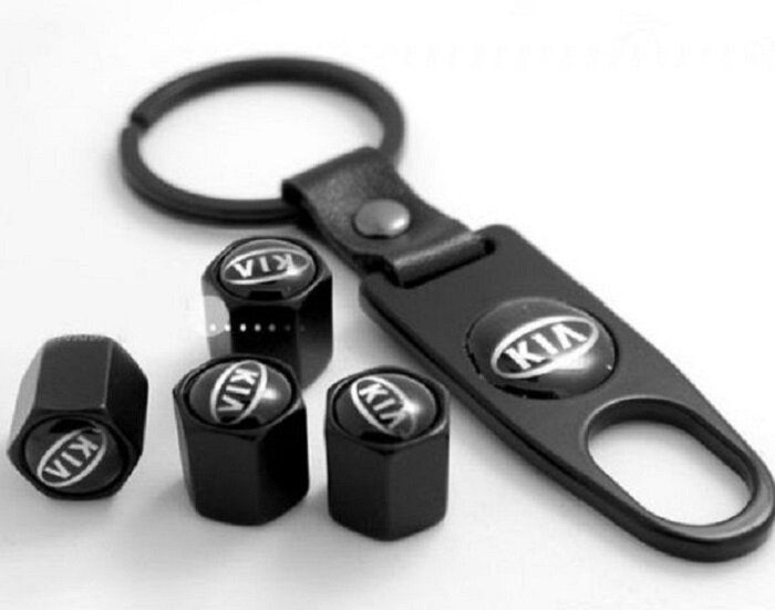 Колпачки на ниппель Kia / Киа Black
