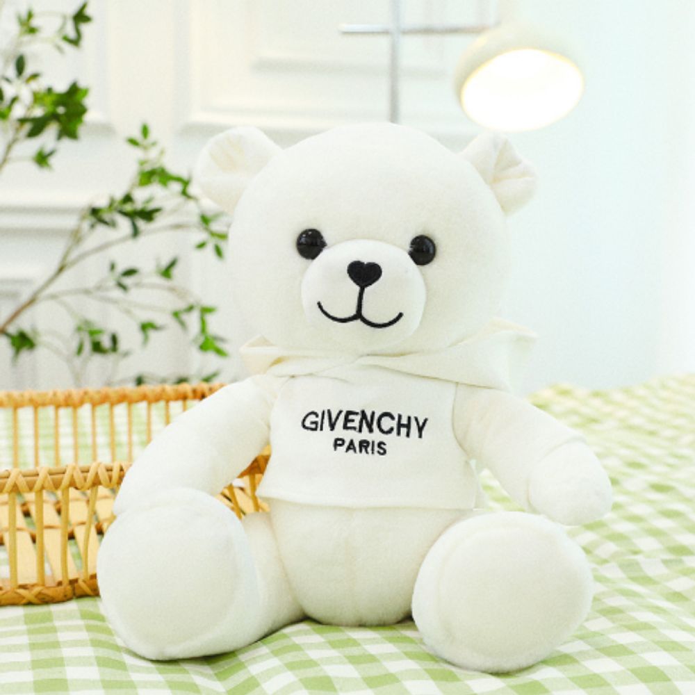 Мягкая игрушка медведь Givenchy Paris белый 30см, игрушка