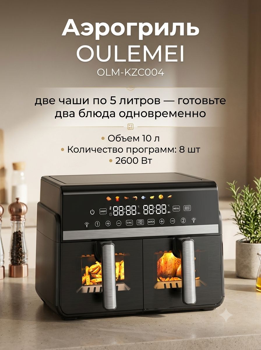 OULEMEI Аэрогриль OLM-KZC004