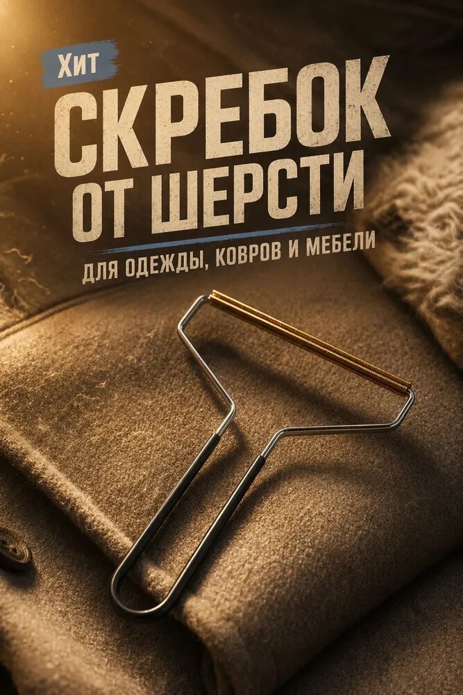 Щетка для одежды, обуви 1 шт