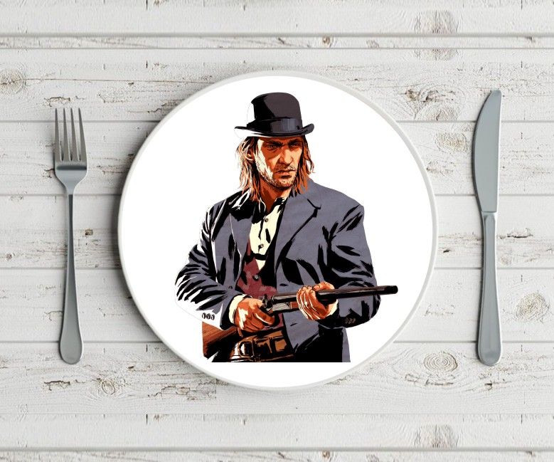 Тарелка RED DEAD REDEMPTION 2, РЕД деад редемптион 2 №2