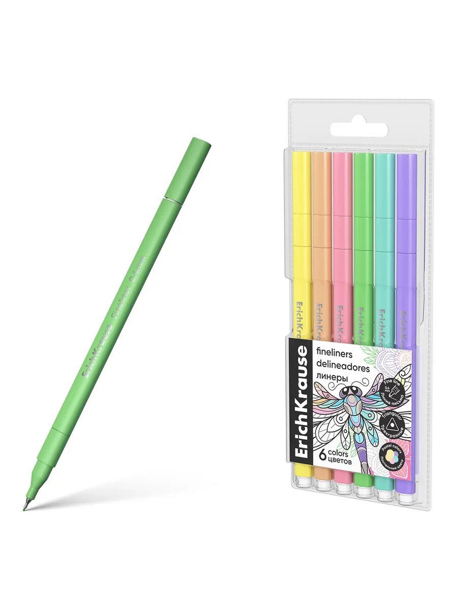 Линеры Art Spirit Pastel 6 цветов