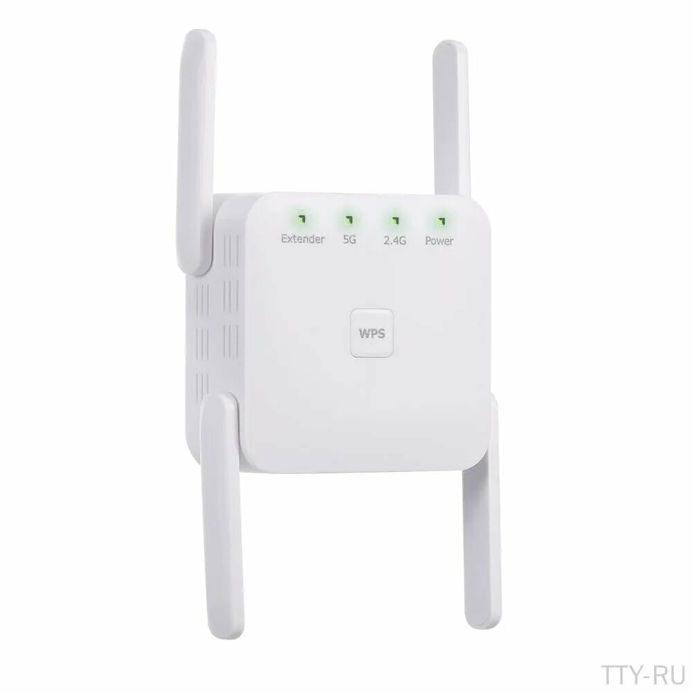 Двухчастотный WiFi Репитер Усилитель беспроводного сигнала для дома и офиса Белый с розеткой стандарта Евроzone