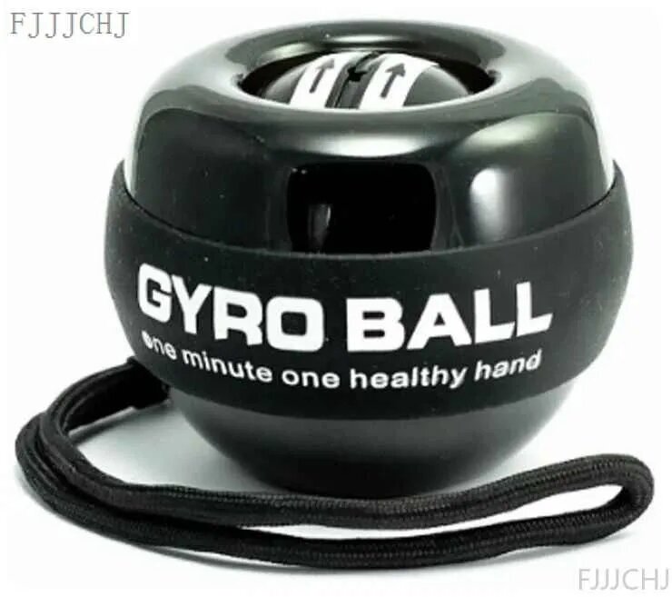 Кистевой гироскопический эспандер Gyro Ball для тренировки кистей рук, черный, 1 шт — фото 1