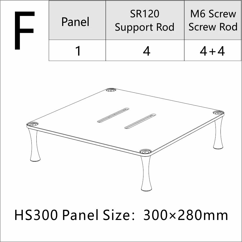 DD ddHiFi HS300 Silver 120mm подставка для ЦАП