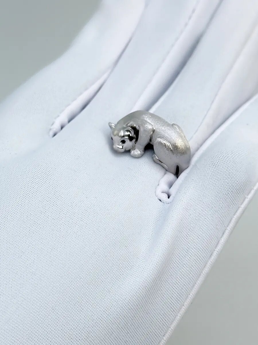 Кольцо, серебро, 925 проба, родирование, бриллиант