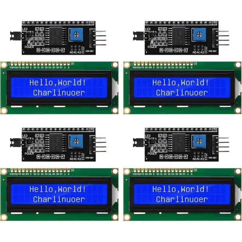 8 шт. Адаптер интерфейса IIC TWI I2C LCD 1602/LCD 2004 с подсветкой для Arduino R3 LCD 1602 4Sets