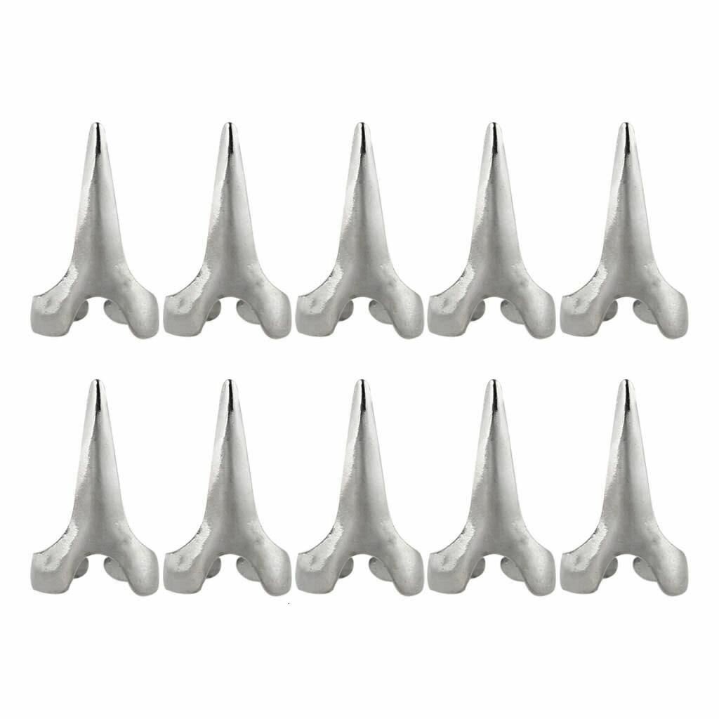 Металлические разделительные кольца для волос, 10 шт, серебро