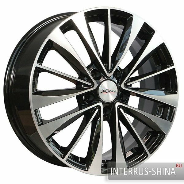 Колесный диск X'trike X-126 7x17 5x114.3 ET40 D66.1 BK/FP