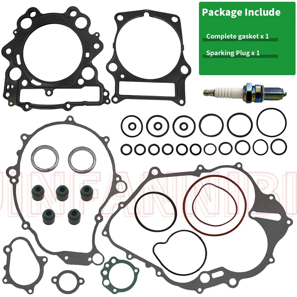 Для Yamaha Raptor 660R YFM660R YFM660 2001 2002 2003 2004 2005, полный комплект прокладок и свеча зажигания
