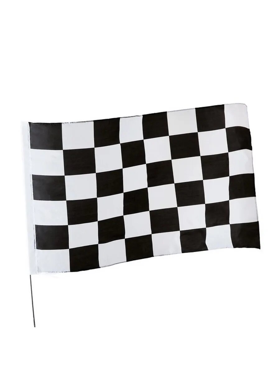 Большой флаг гонок с финишной линией