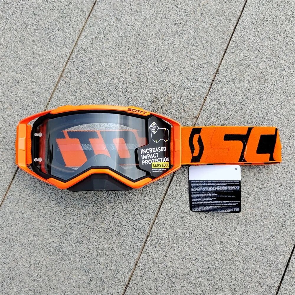 Горнолыжная маска SCOTT, оранжевые линзы, размер M/L, защита от запотевания, для солнечной погоды