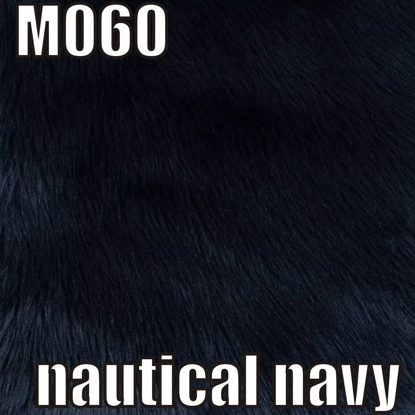 Искусственный мех Moonfur, темно-синий (m060 nautical navy), half yard