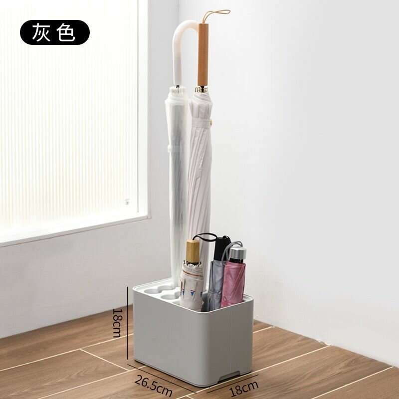 Напольная подставка для зонтов для домашнего использования, решение для хранения зонтов у входа, ведро для зонтов с дренажем для офиса, в скандинавском стиле.