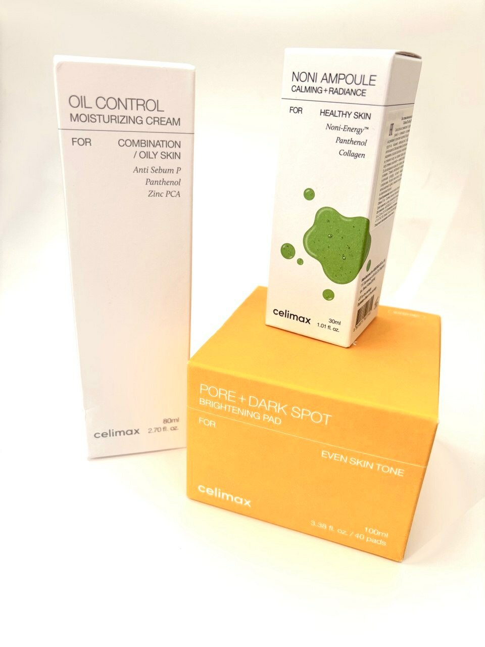 Набор средств от Celimax "Для борьбы с несовершенствами", 3 продукта