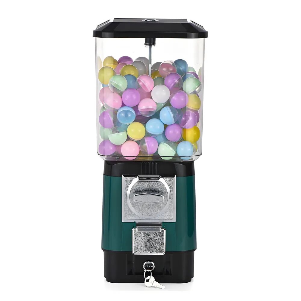 Вендинговый автомат для жвачек, попрыгунчиков, игрушек в капсулах и конфет/Опционально с монетным приводом/Механический торговый вендинговый аппарат KIDS'TOP