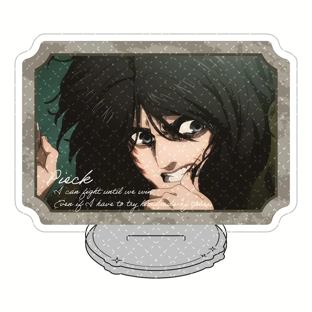 Акриловый брелок "Attack on Titan" Микаса, 10 см, темно-зеленый, Color: 9