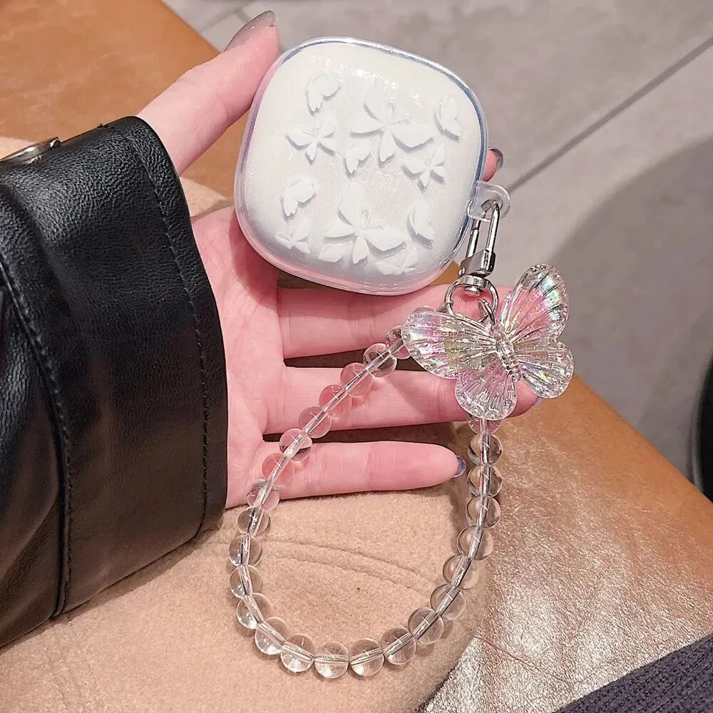 Чехол Для наушников Redmi Buds 6 PLAY Прозрачный с Украшения