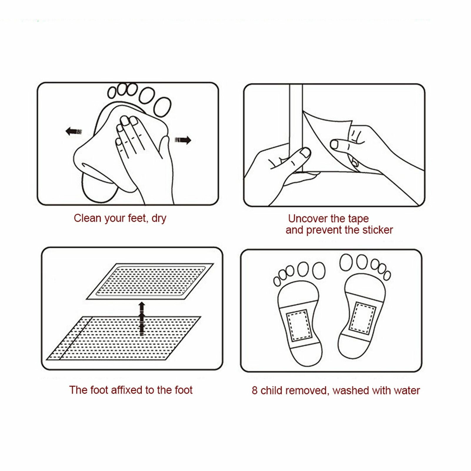 Детокс-пластыри для ног с бамбуковым уксусом (в коробке)