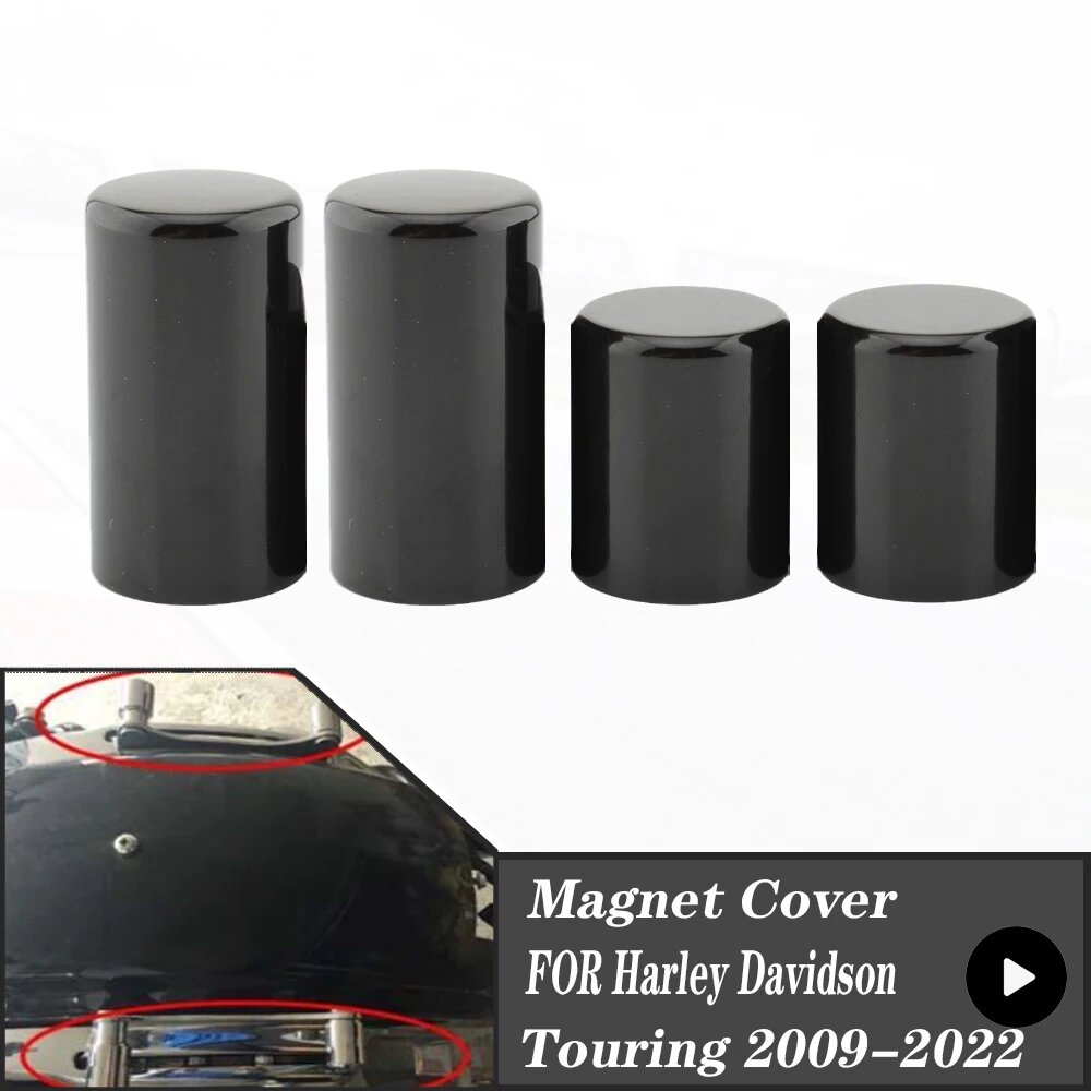 4шт Magnet Cover для Harley Touring 2009-2022, Black