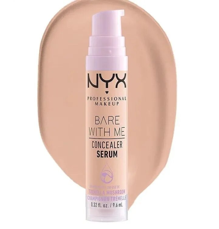 NYX PROFESSIONAL MAKEUP Сыворотка-консилер Bare With Me, увлажняет кожу до 24 часов