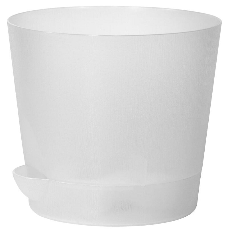 Кашпо для орхидей Интерм, с подставкой, 2л, 16.2x16.2x14.7см, прозрачный