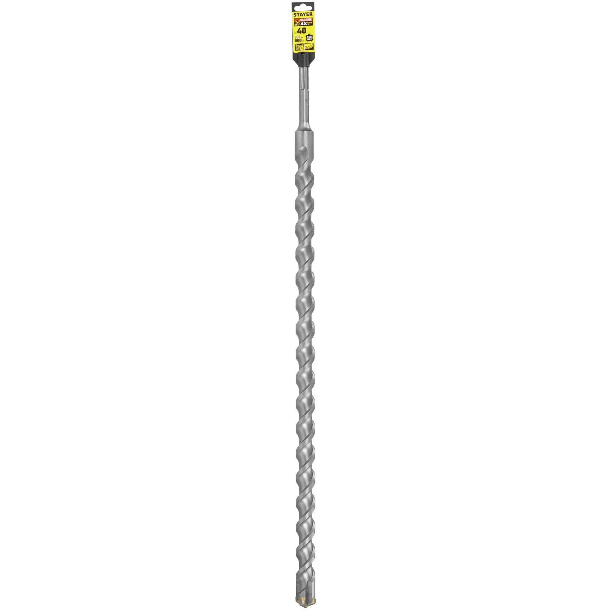 Бур Stayer Hercules-4Х Professional 29370-880-40, SDS-max, сталь 40X, 880 мм
