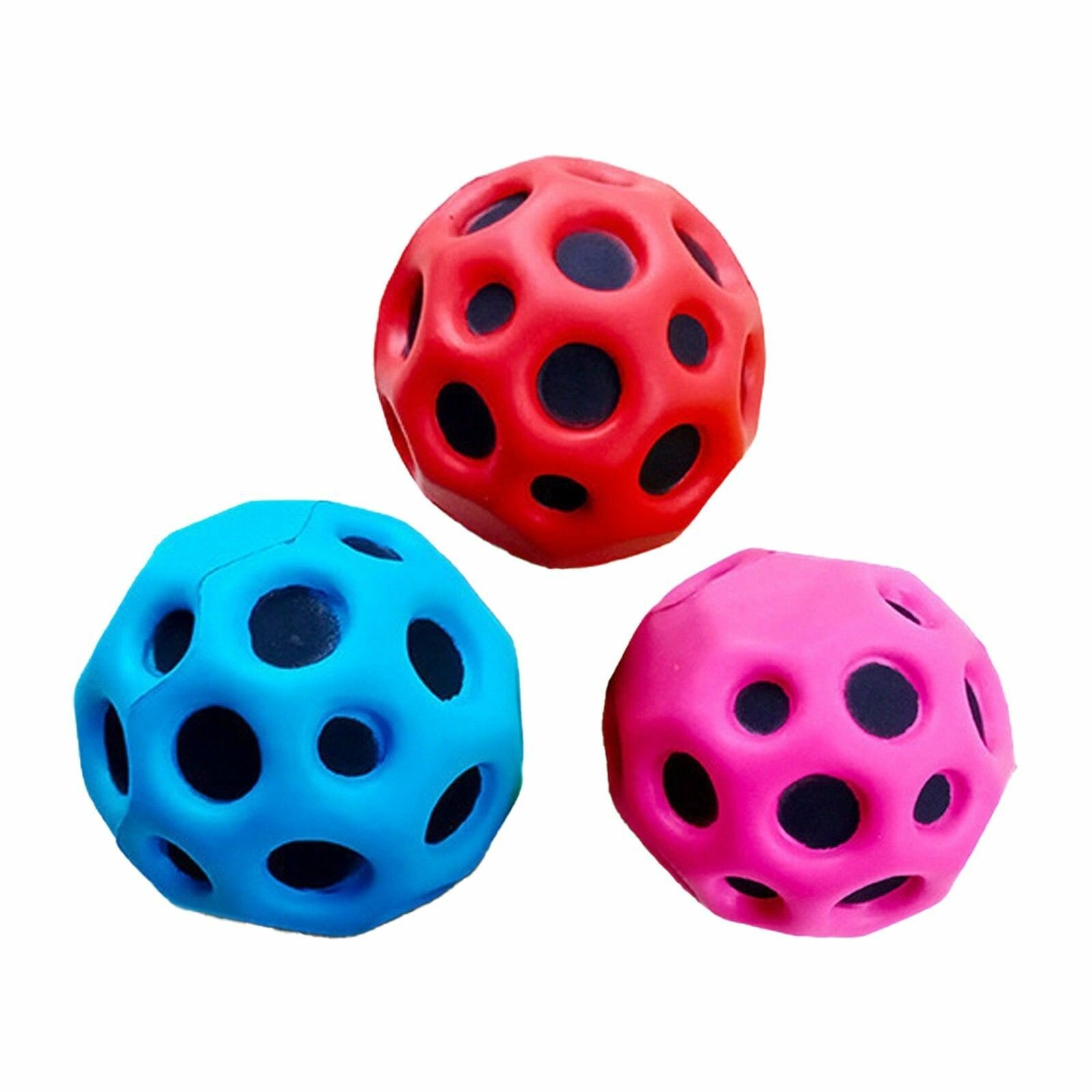 Мячи попрыгунчики / Супер прыгающий мяч / Мяч попрыгун каучуковый, 3 шт.