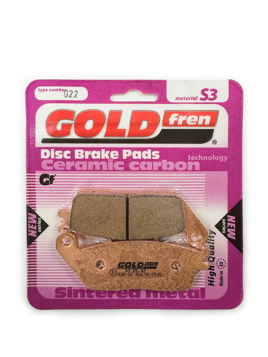 Колодки тормозные GOLDfren 022 S3 кросс TRW MCB598, MCB764, SBS 627,654, EBC FA 142, Ferodo FDB 570, MCB764 оригинал
