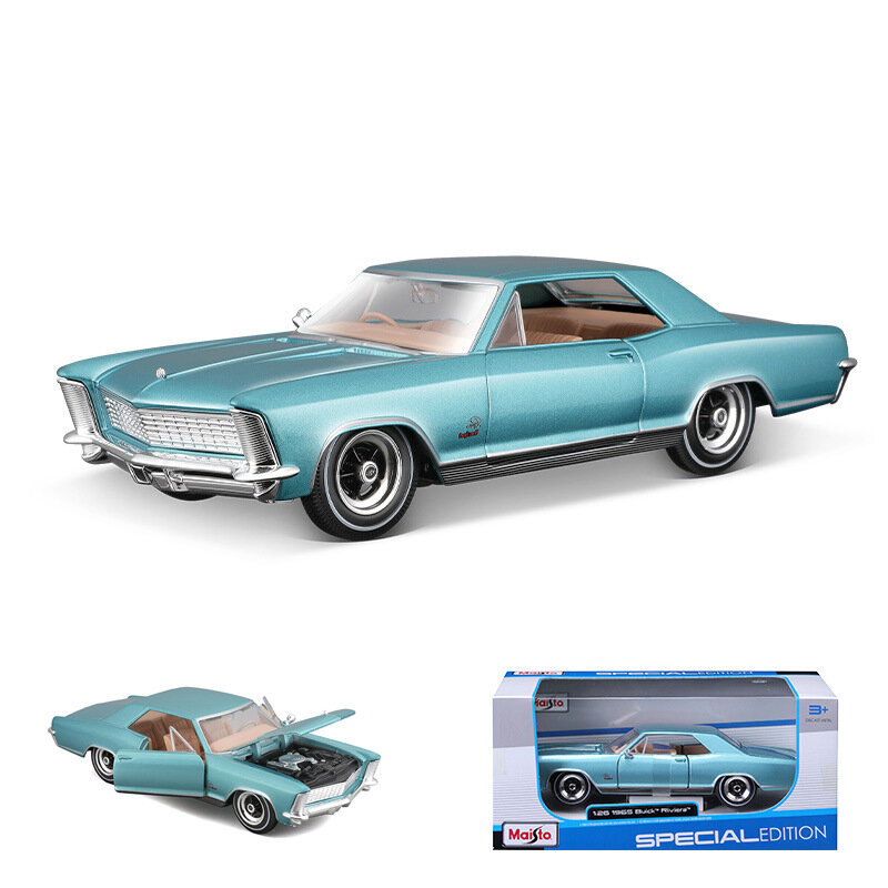 Фигурка Meritor 1:26 (1:24) Buick 1965, модель автомобиля из сплава, игрушечная машина, моделирование, украшения для автомобиля из сплава