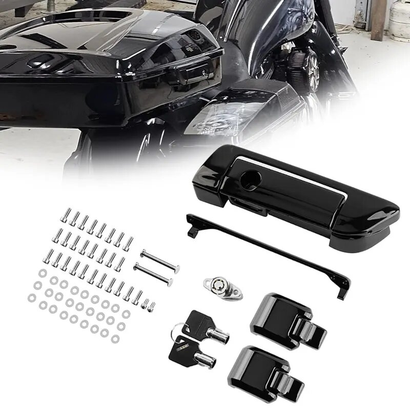 Черная Защелка Для Багажника Мотоцикла Harley Touring Street Glide Road King Road Glide 2014 Года И Новее