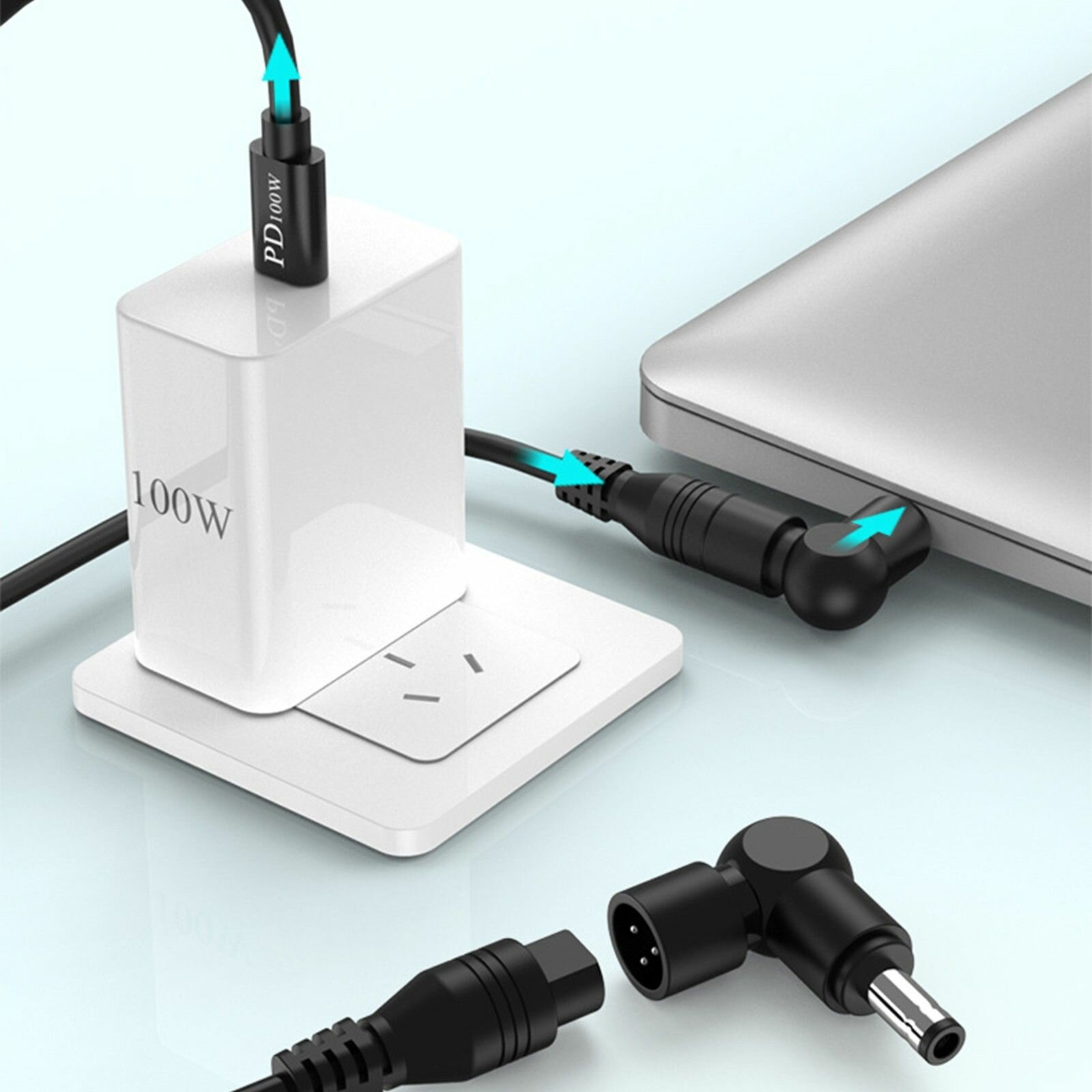 Универсальный 12-дюймовый USB C кабелем емкостью до 100 Вт для зарядки ноутбуков