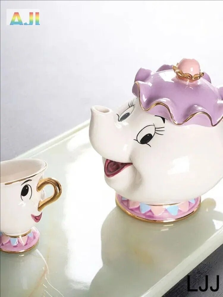 Чайный сервиз Mrs. Potts на 2 персоны из керамики, 500 мл. для чаепития